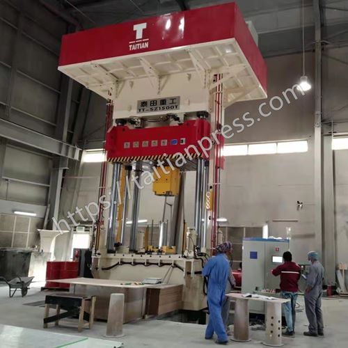 Compression Molding Hot Molding Press Machine for FRP Trash Can1500 Ton ...